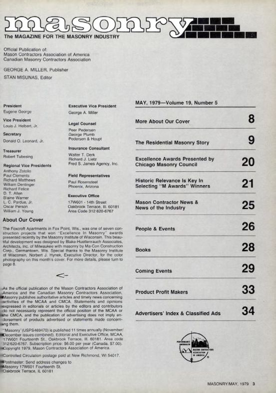Masonry Magazine May 1979 Page. 3