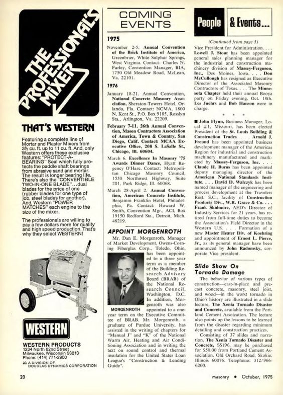 Masonry Magazine October 1975 Page. 20